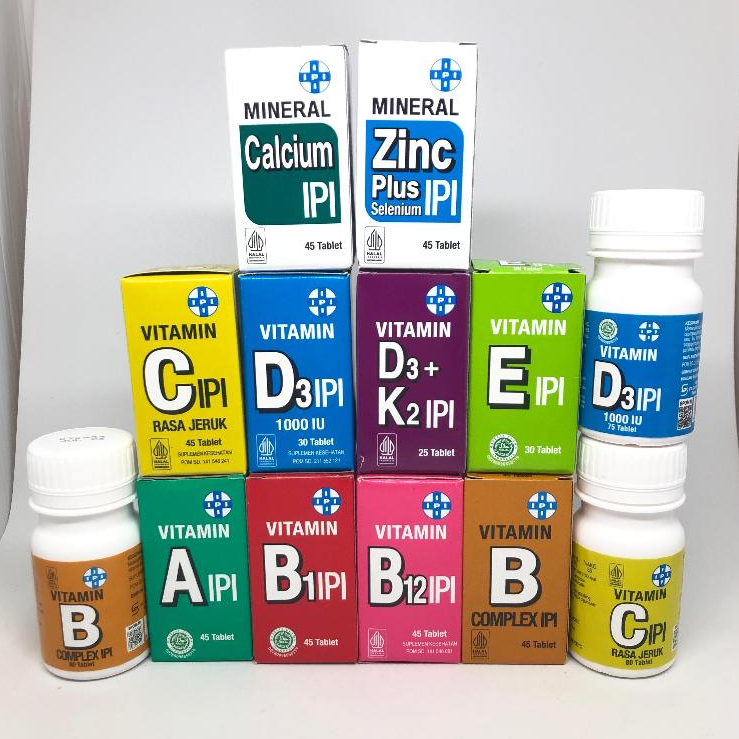 Jual VITAMIN IPI ALL VARIAN / C IPI / D3 IPI / A IPI / B1 IPI / B ...