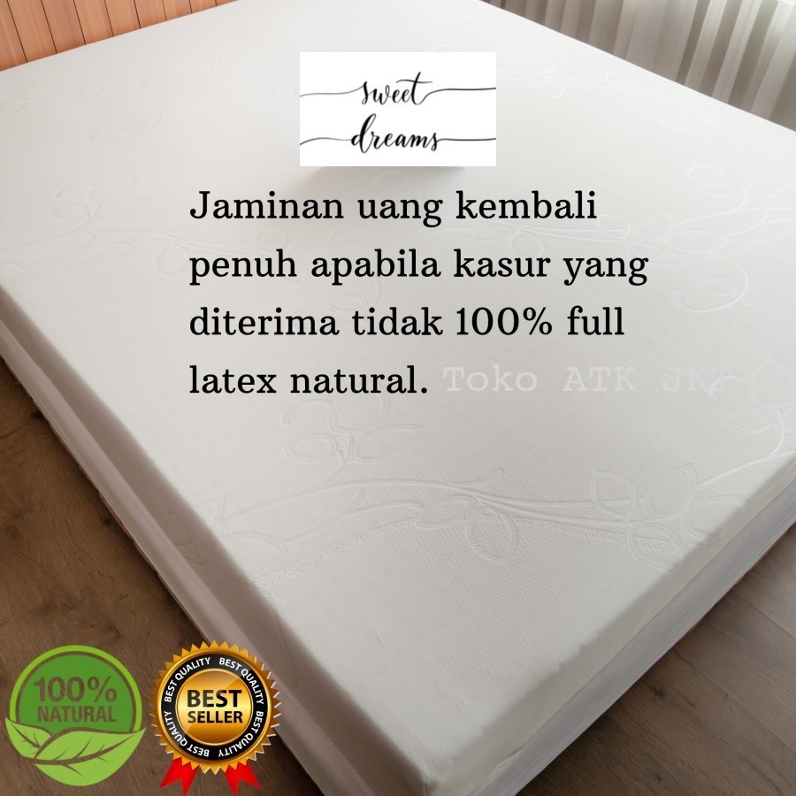 Jual Matras 100% Latex 100x200 cm Topper Kasur Orthopedic Terapi Tulang ...