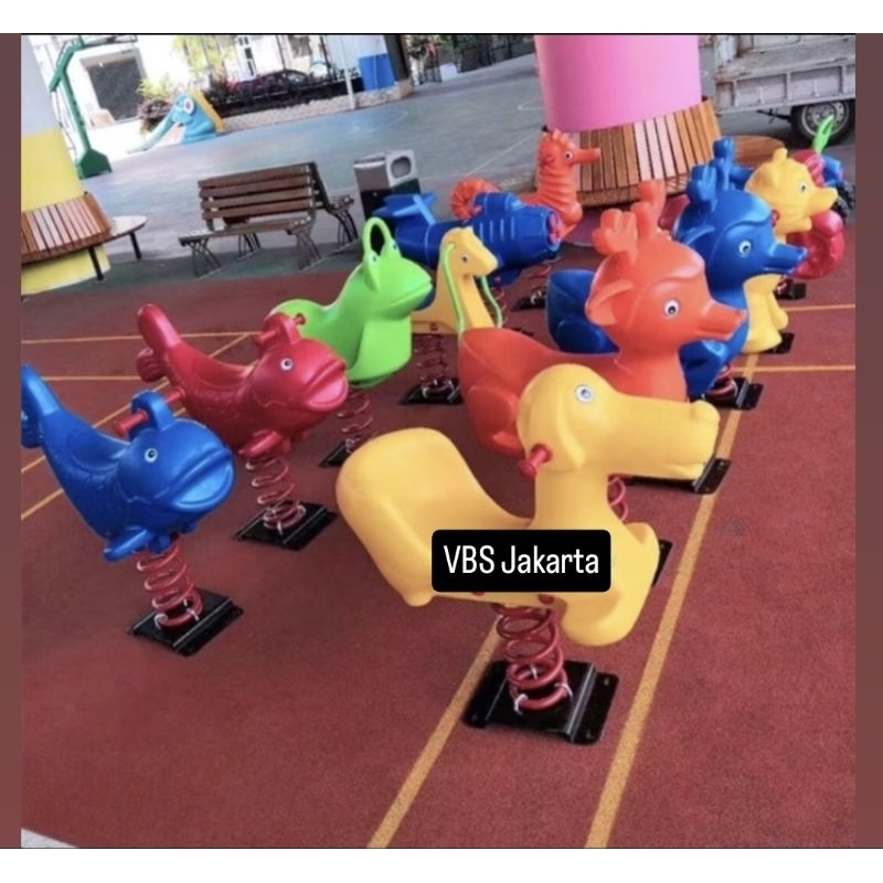 Jual KUDA KUDAAN JUMBO MODEL BUNGA SPRING RIDER PLAYGROUND JUNGKAT ...