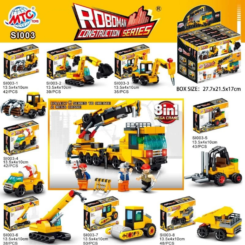 Jual MTC Mainan Balok Susun Konstruksi Block ROBOMAN Construction ...