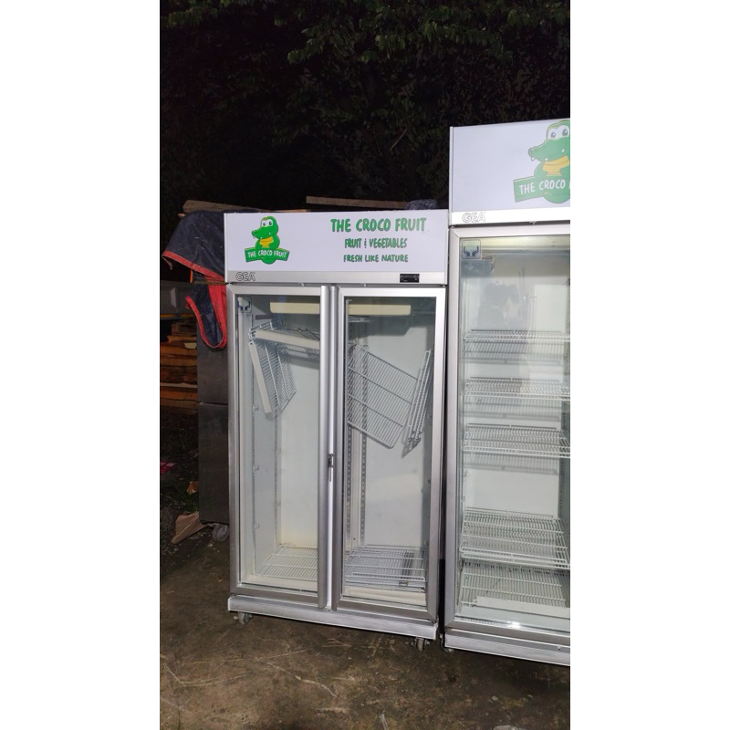 Jual kulkas showcase chiller 2 pintu gea second bergaransi | Shopee ...
