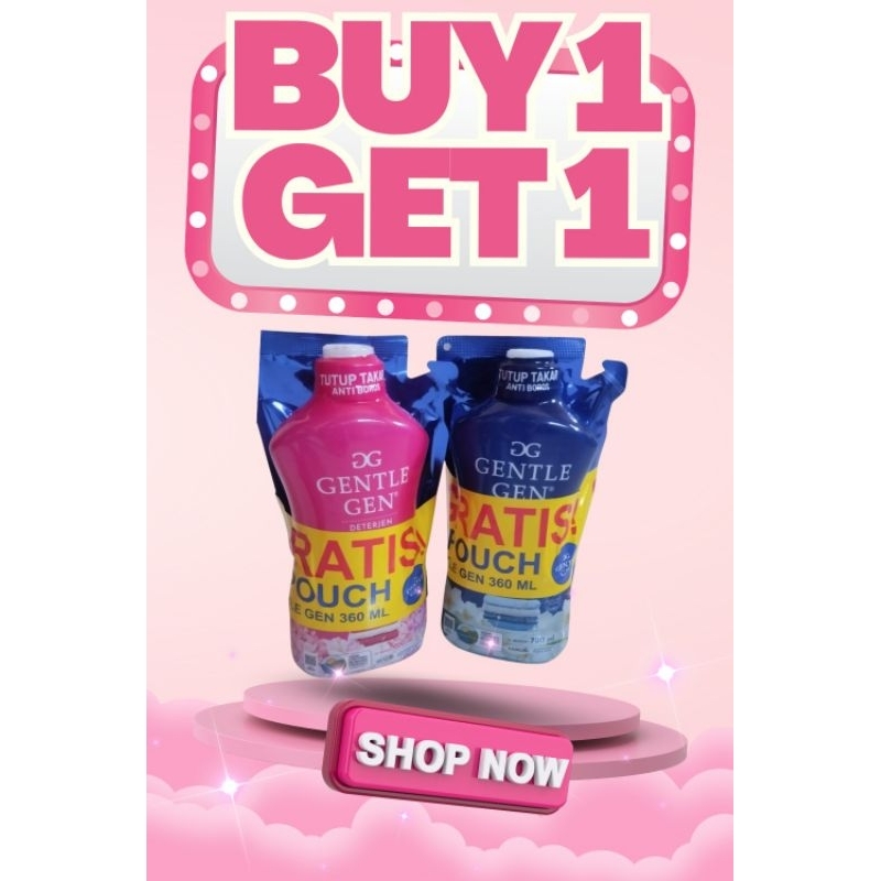 Jual Gentle Gen Detergent Cair Bundling (Botol 700ml + Pouch Biru 360ml ...