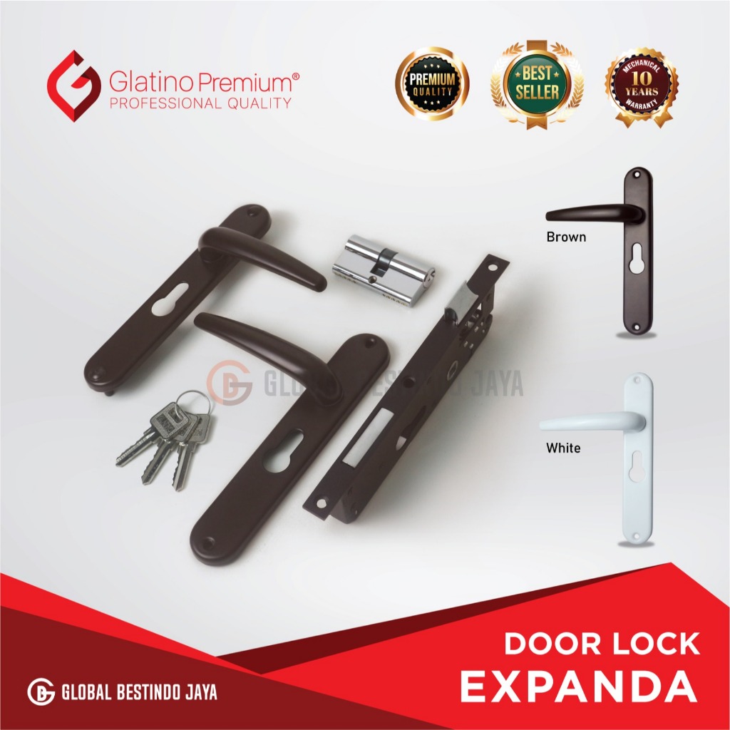 Jual Glatino - Expanda Set Kunci Pintu Handle Kawat Nyamuk Type Door ...
