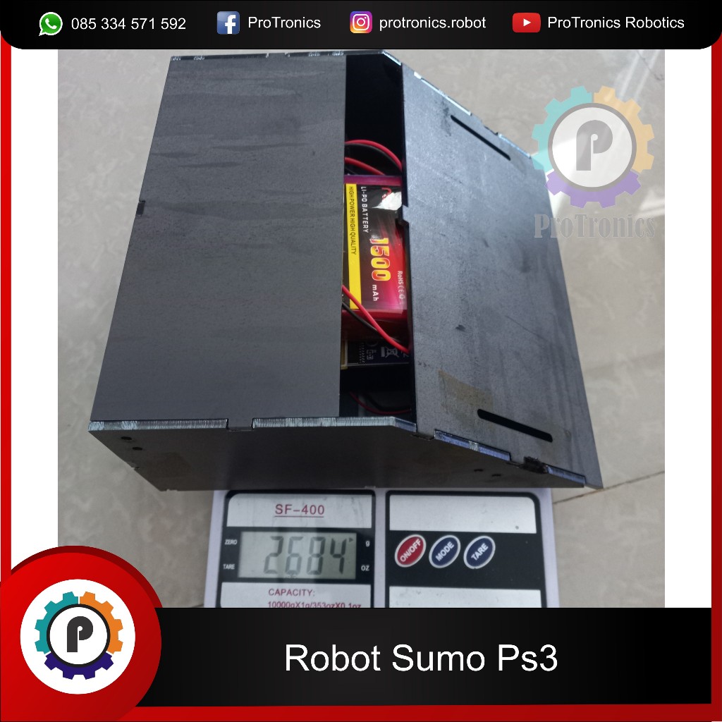 Jual Robot Sumo Kelas 3Kg Full Metal PS3 Battle Robot Standard Lomba ...