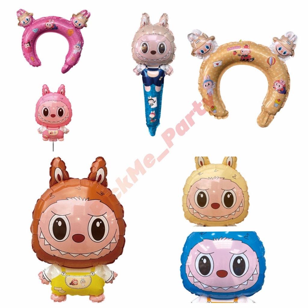 Jual Balon labubu karakter lucu/labubu tongkat/labubu stick | Shopee ...