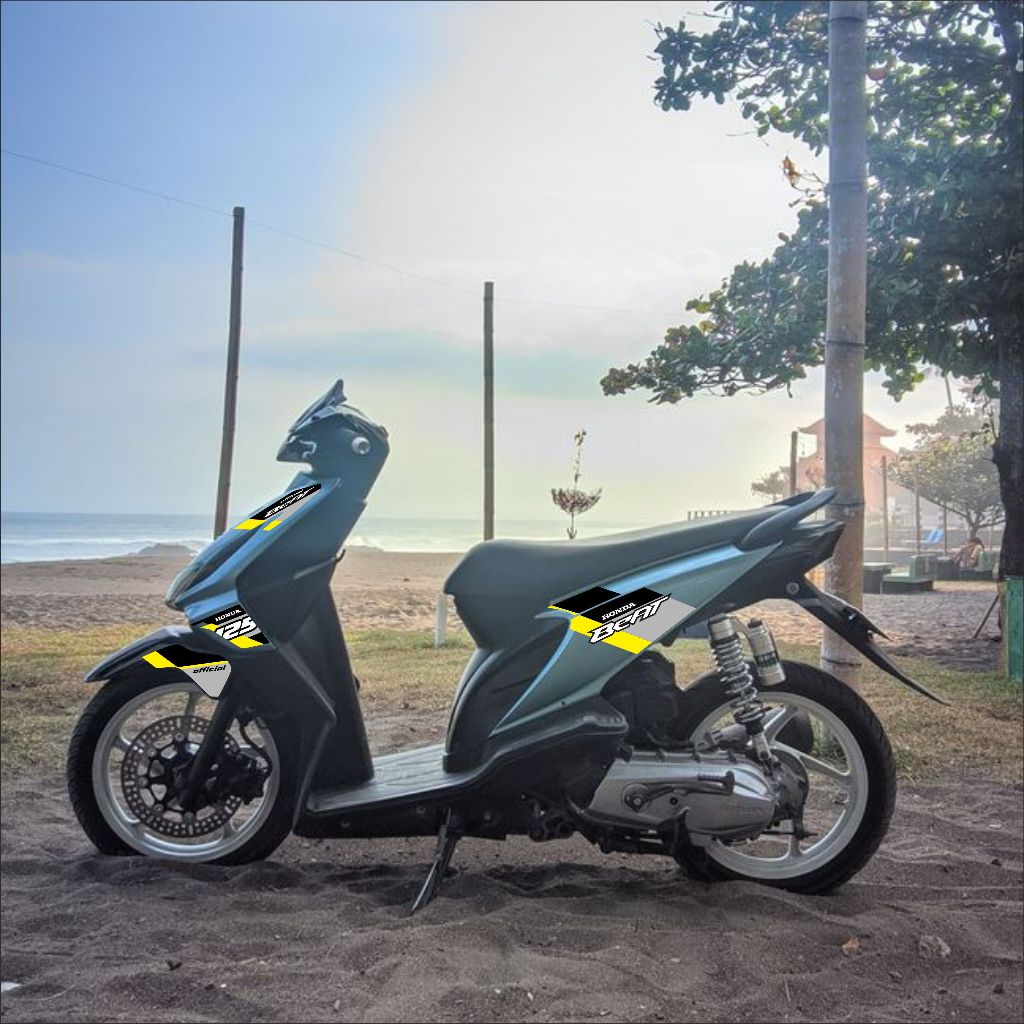 Jual Stiker UV Transparan BEAT KARBU - Stiker Striping Semi Full Honda ...