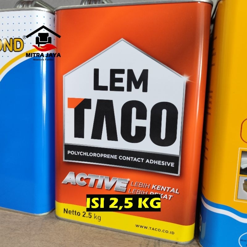 Jual TACO Lem Contact Adhesive Active ISI 2.5 kg Lem Hpl Taco Lem ...