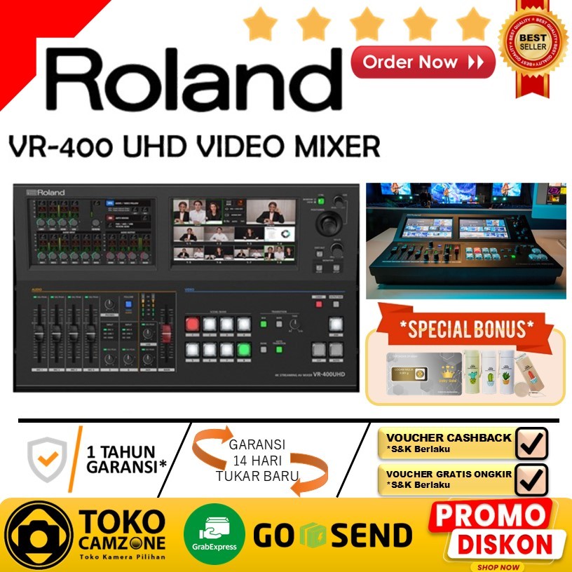 Jual Roland VR-400UHD 4K Streaming for Audio/Video Mixer | Shopee Indonesia