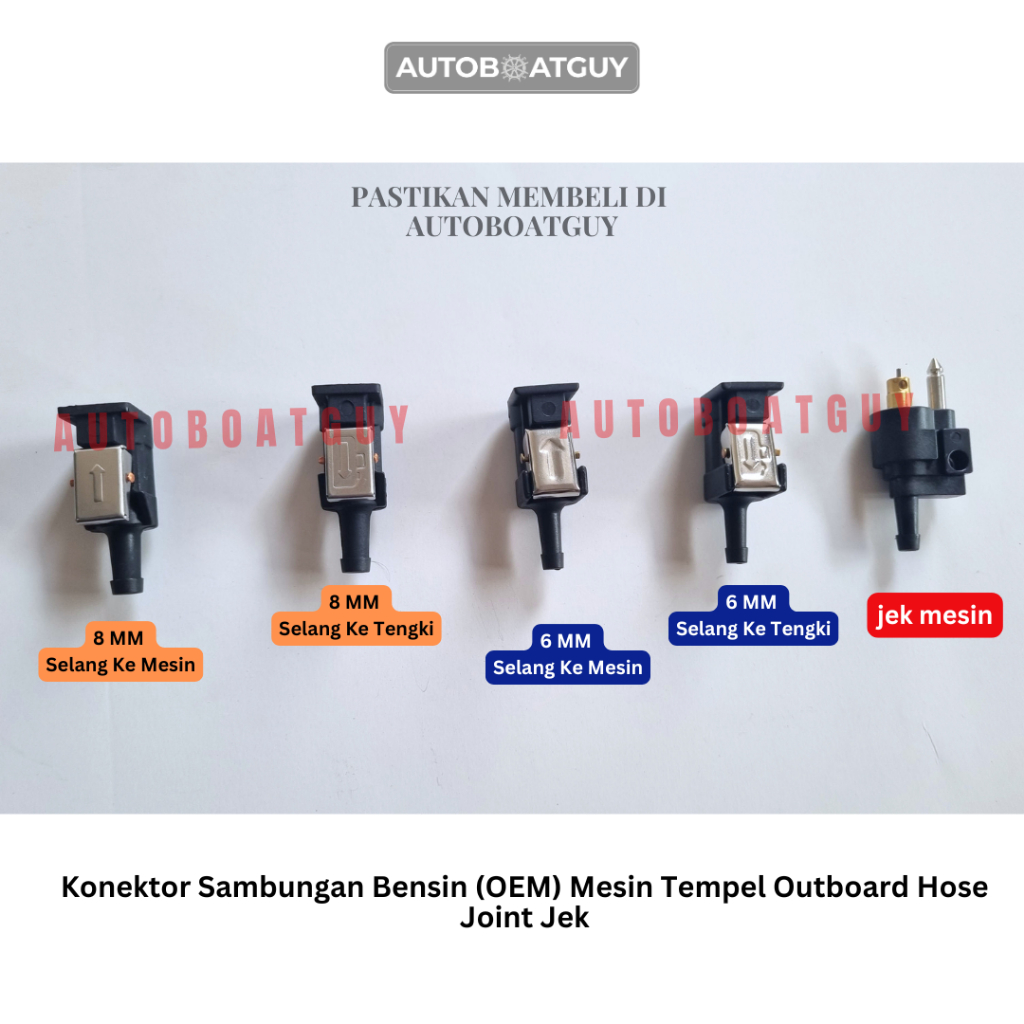 Jual Konektor Sambungan Bensin (OEM) Mesin Tempel Outboard Hose Joint ...