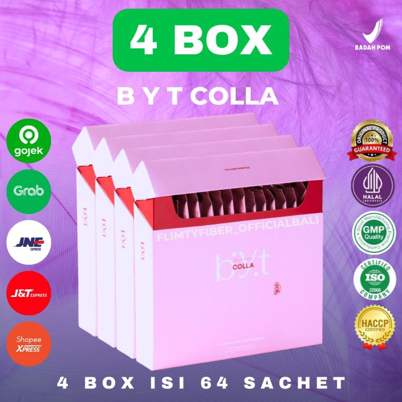 Jual BYT COLLA 4 Box isi 64 Sachet - Kolagen / Collagen Tripeptide | Shopee Indonesia