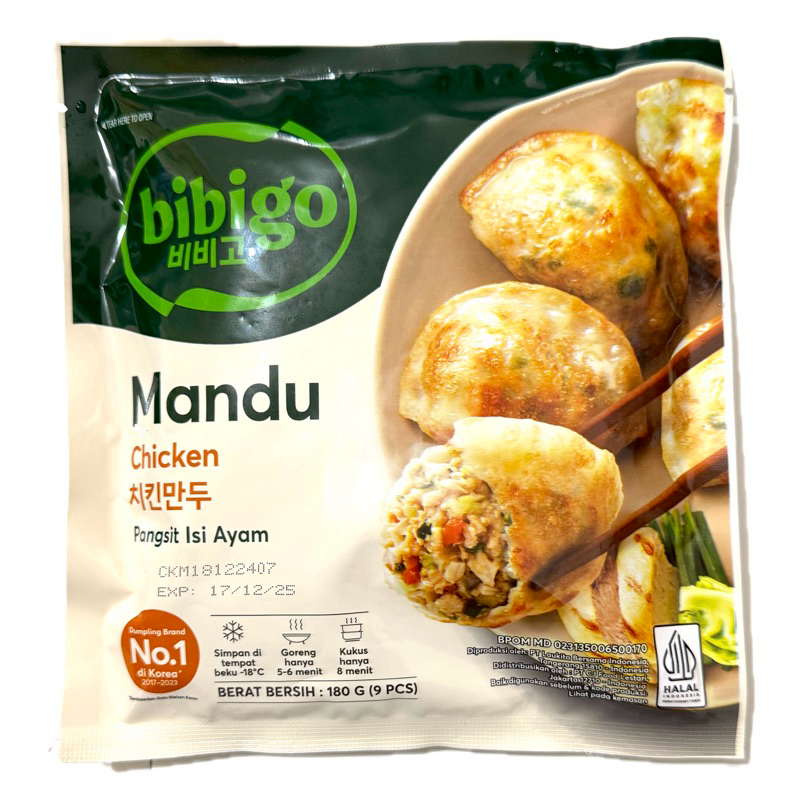 Jual Bibigo Mandu Chicken Pangsit isi Ayam 180g | Shopee Indonesia
