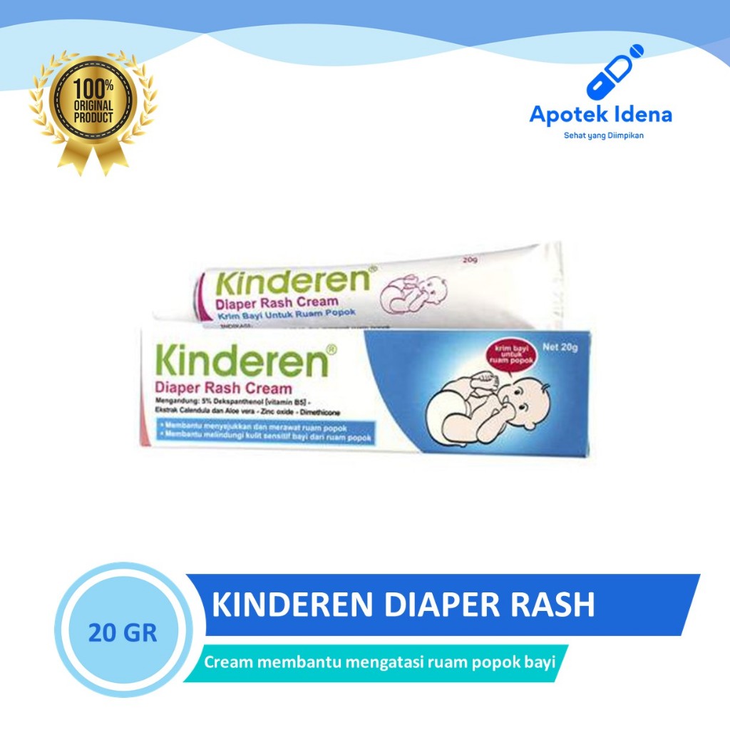 Jual Kinderen Diaper Rash Cream 20 gr Hilangkan Ruam Bayi/ Kulit ...