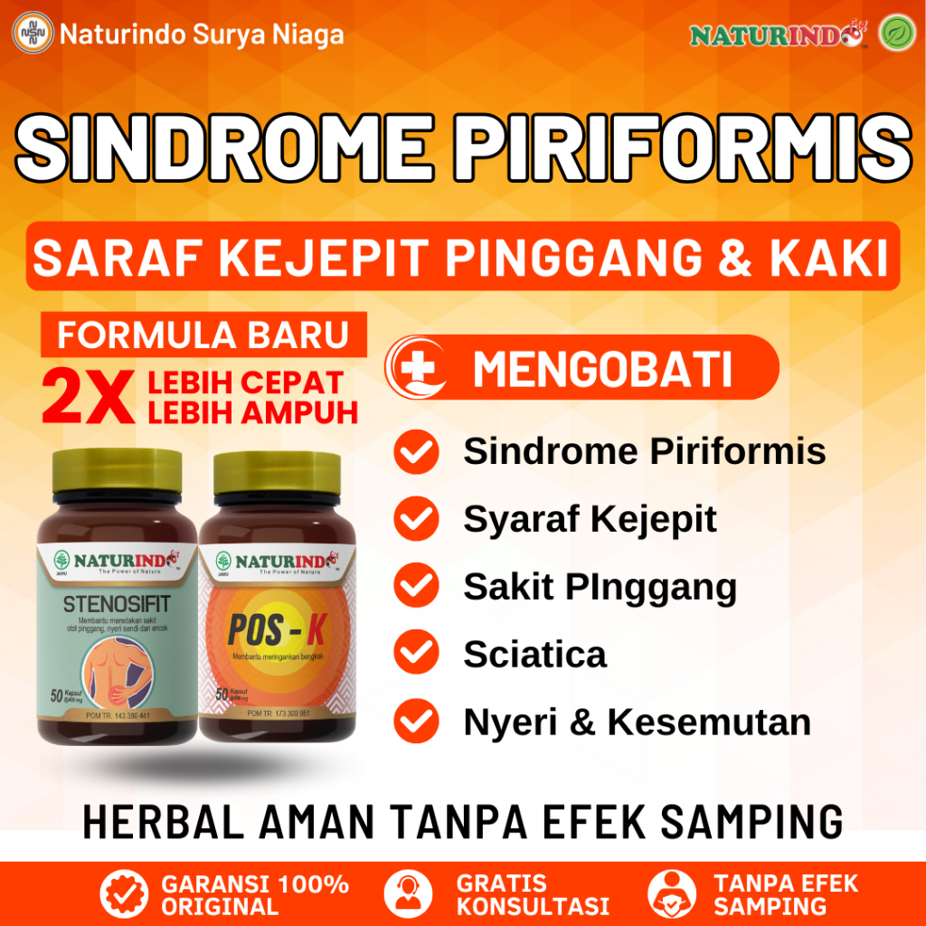 Jual Obat Sindrom Piriformis Sakit Bokong Sampai Kaki Saraf Kejepit ...