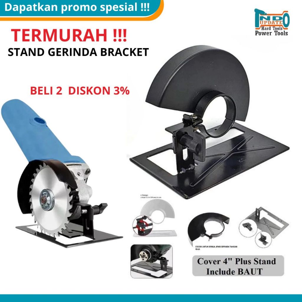 Jual Stand Gerinda Bracket Tatakan Dudukan Gerinda Tangan 4 Inch ...