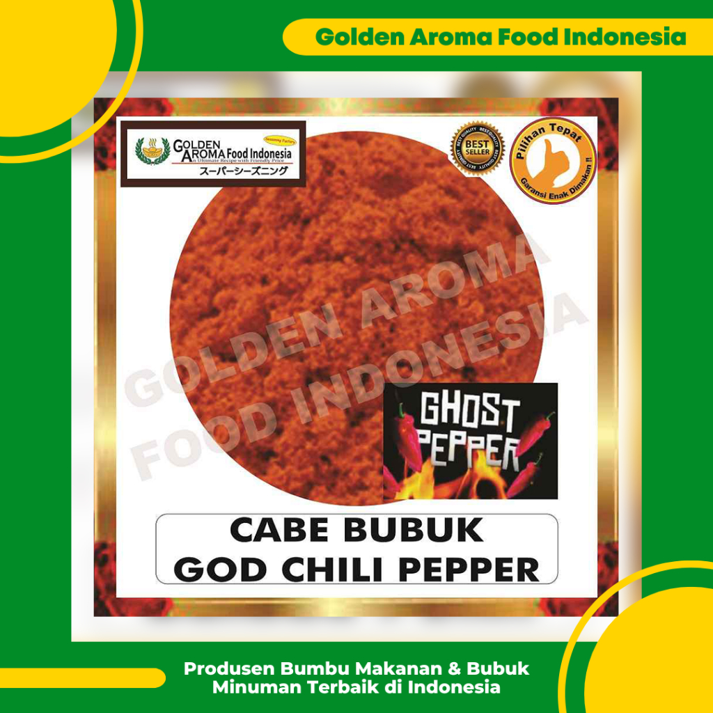 Jual Cabe Bubuk Ghost Pepper 1Kg Cabai God Chili Spicy Powder 1 Kg GAFI ...