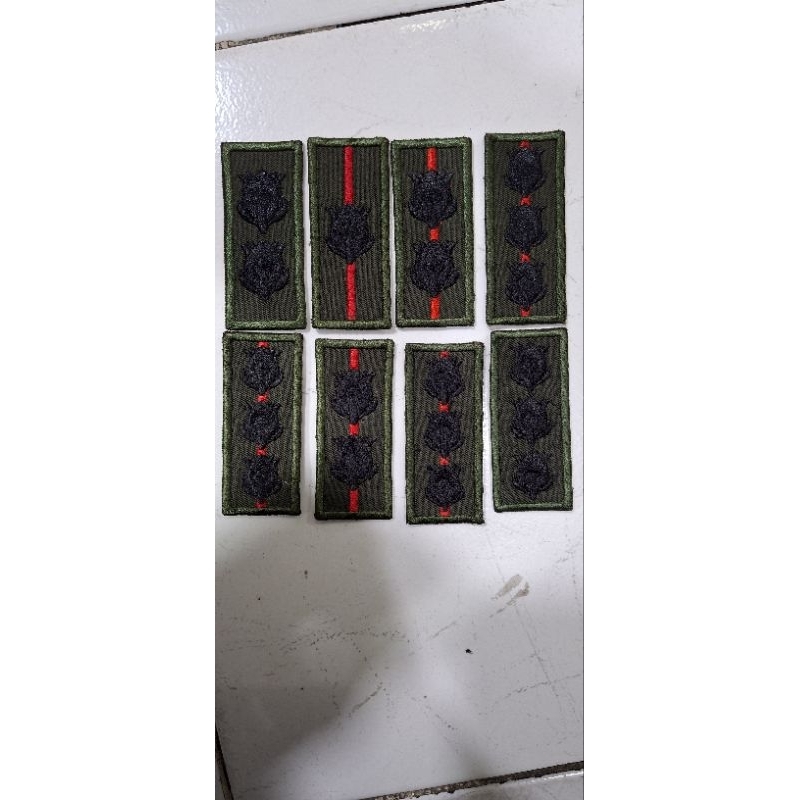 Jual pangkat pdl mayor letkol kolonel staf/lis merah korf | Shopee ...