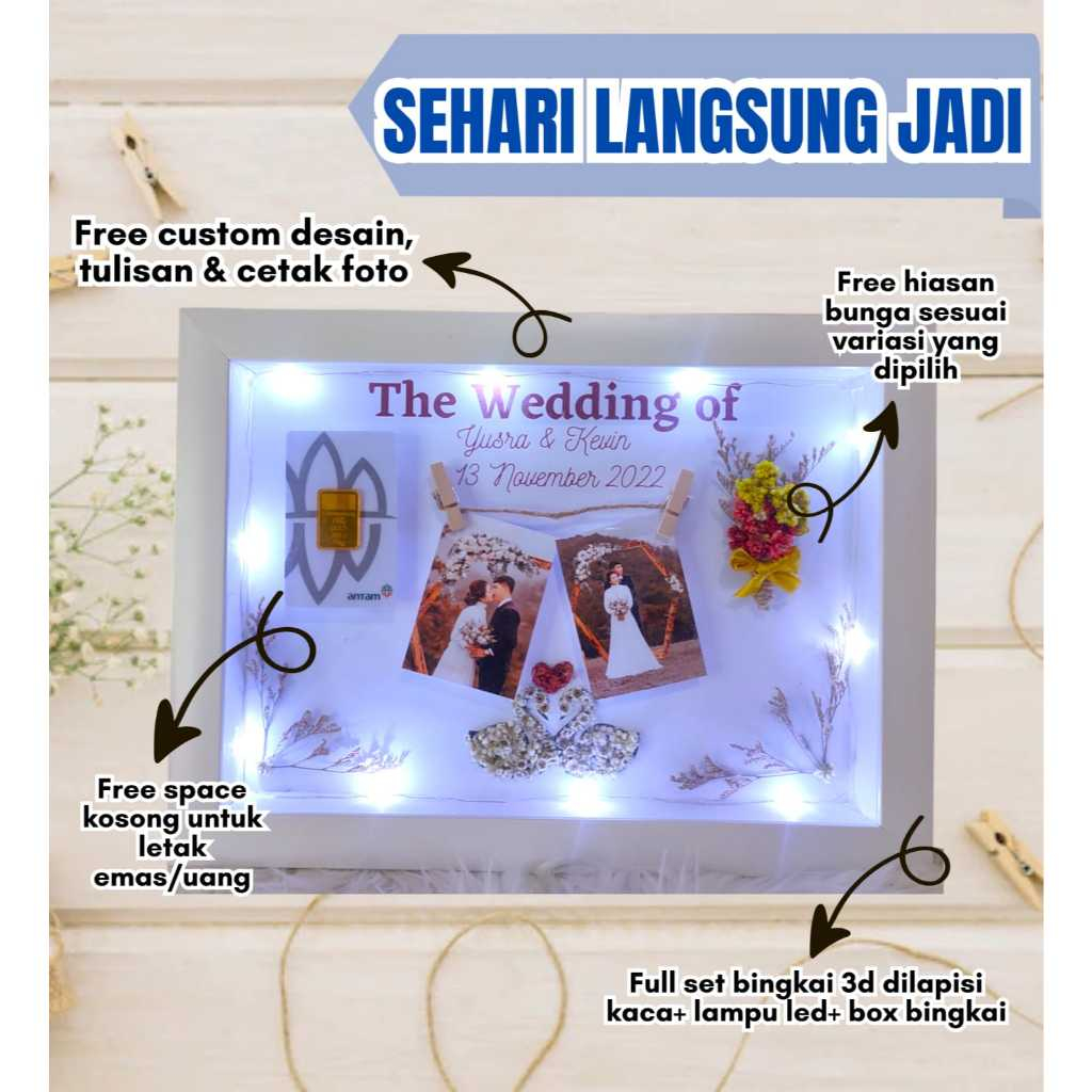 Jual Kado Bingkai Hias/ Kado Mahar/ Kado Lamaran/ Kado Pernikahan ...