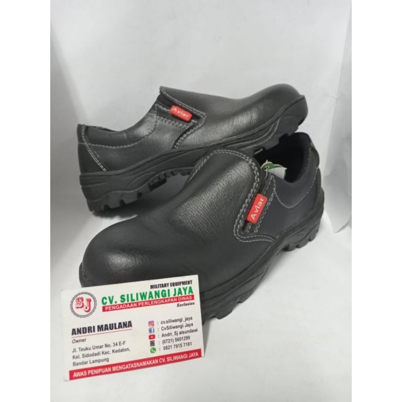 Jual Sepatu Safety Slop Karet Pendek Aviar ( Home Industri) Ujung Besi ...