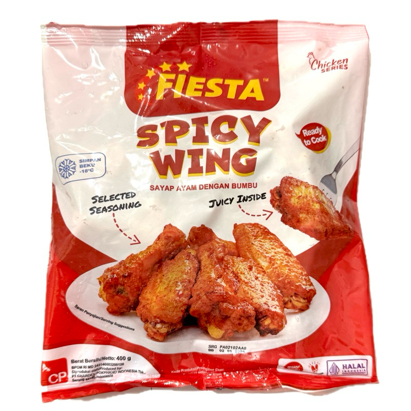 Jual Fiesta Spicy Wings Sayap Ayam Bumbu 400g | Shopee Indonesia