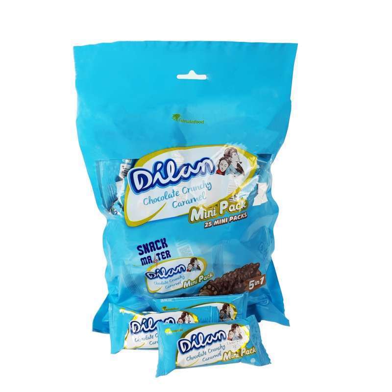 Jual Dilan Chocolate Crunchy Caramel Mini Pack Bag 25 Pcs | Shopee ...
