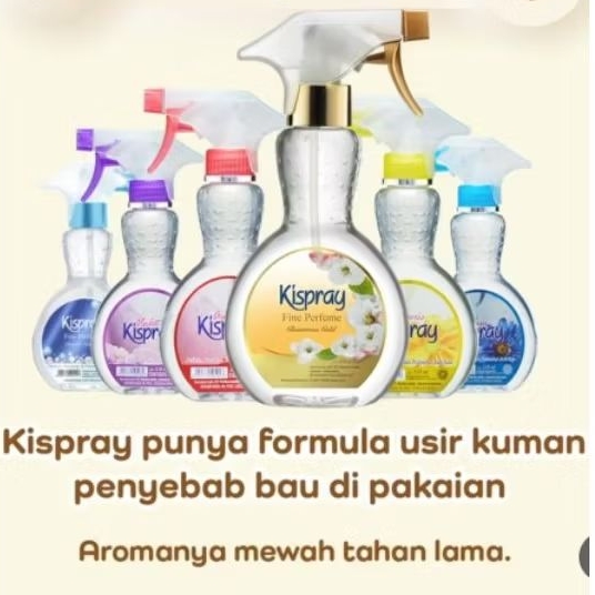 Jual kispray pewangi pelembut pakaian setrika dan semprot reffil dan ...