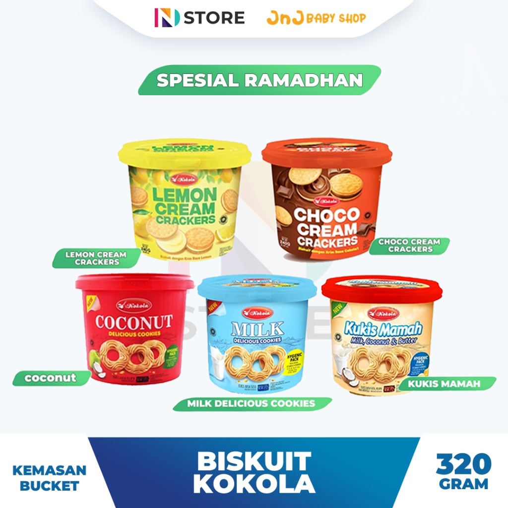 Jual Kokola Festive Biskuit Coconut Festive/ Chocolate Festive/Lemon ...