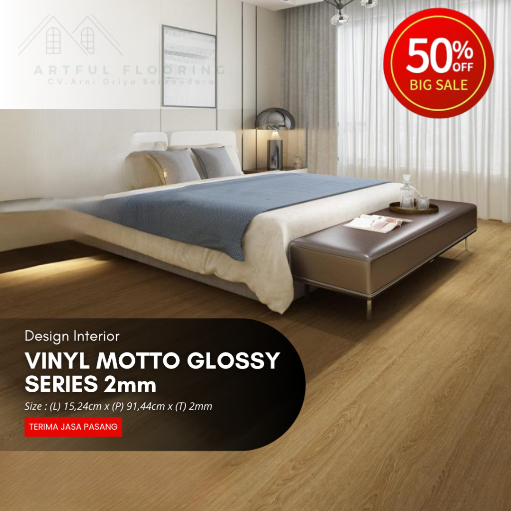 Jual FLASH SALE!! Lantai Vinyl Plank - Vinyl Motto Glossy Series-Tebal 2mm | Shopee Indonesia