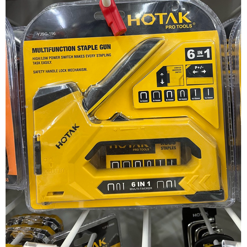 Jual Staple GUN 6IN1 6-15MM YJSG-196 MULTIFUNCTION STAPLE GUN HOTAK ...