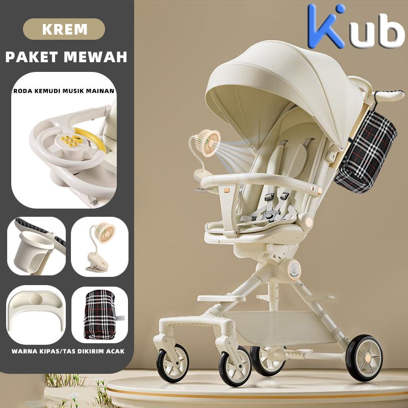 Jual Kubaby Stroller Bayi Kereta Dorong Bayi 2 Arah Stroller Duduk ...