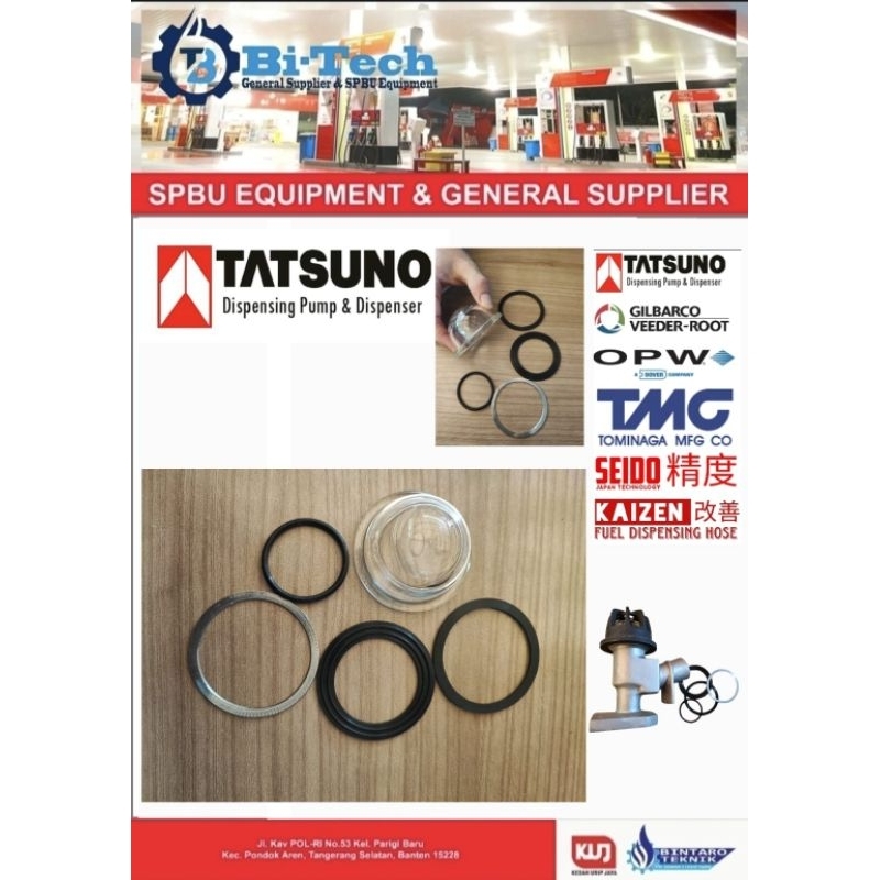 Jual Kaca Sign Glass Tatsuno plus Sil Seal Karet Kaca Indikator ...