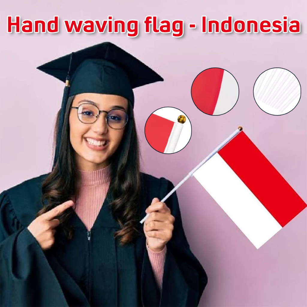 Jual 14 X 21cm Bendera Indonesia Kecil Kemerdekaan Bendera Merah Putih ...