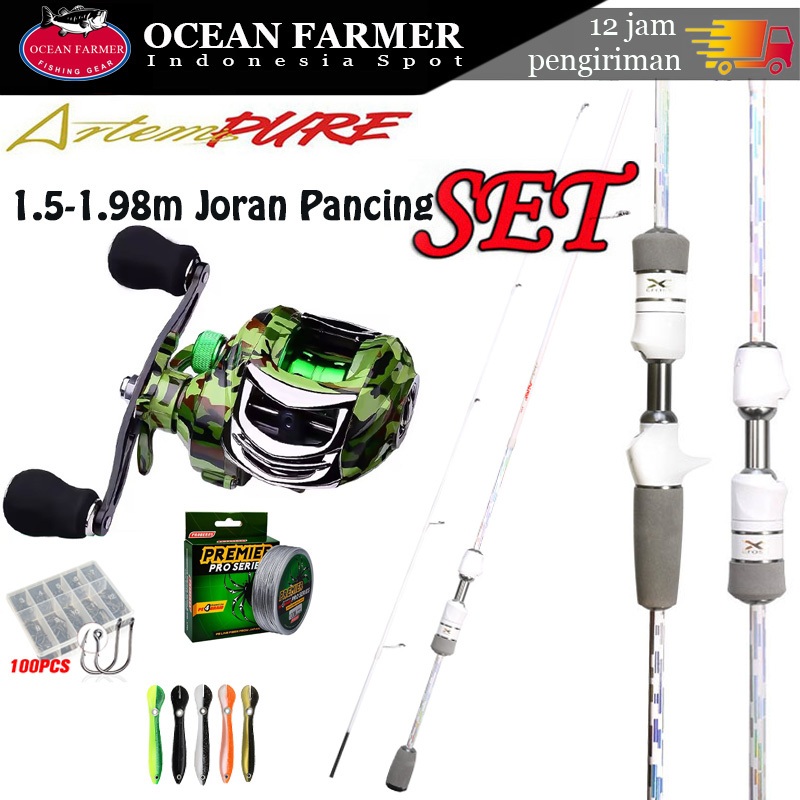 Jual Joran Pancing Set 1.5-1.98m Pancing Set 2 Bagian Casting Fishing ...