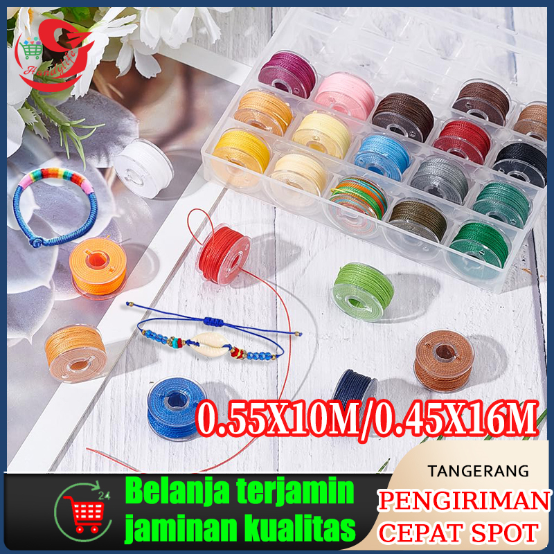 Jual Hand Stitch Wax Thread Tali Bundar Benang Jahit Kulit 25pcs/Box ...