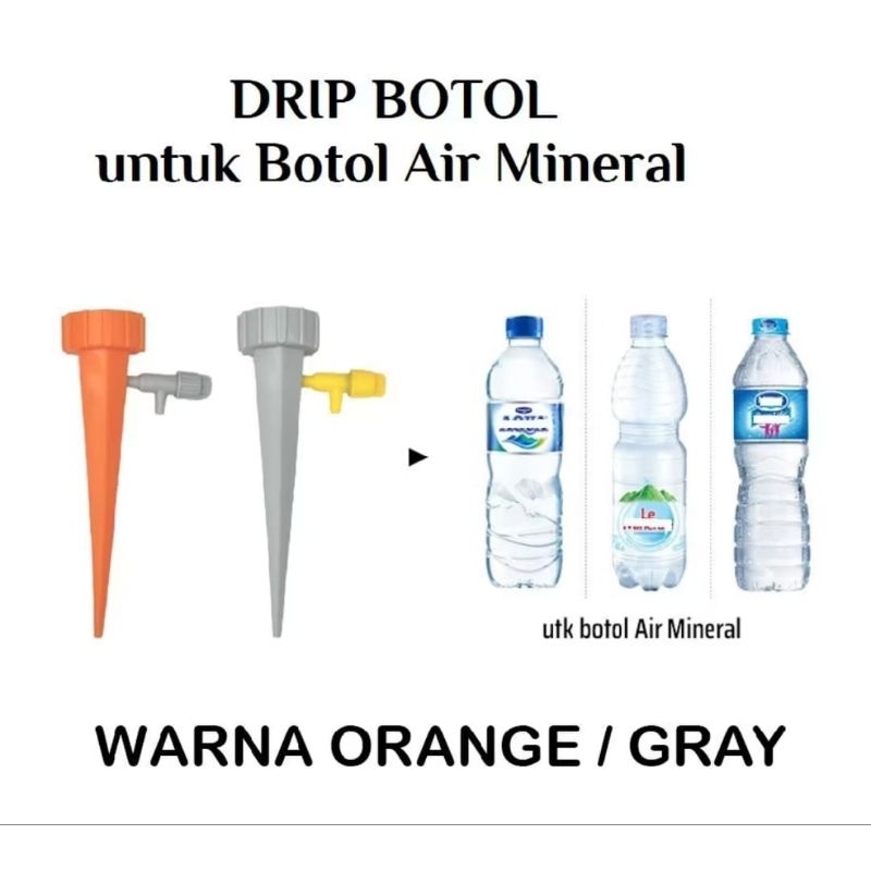 Jual Drip Botol Air Mineral Warna Orange / Irigasi Tetes dengan Botol ...