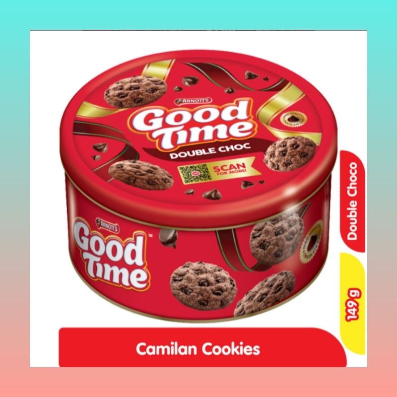 Jual good time cookies double choc | Good time kaleng | biskuit good ...