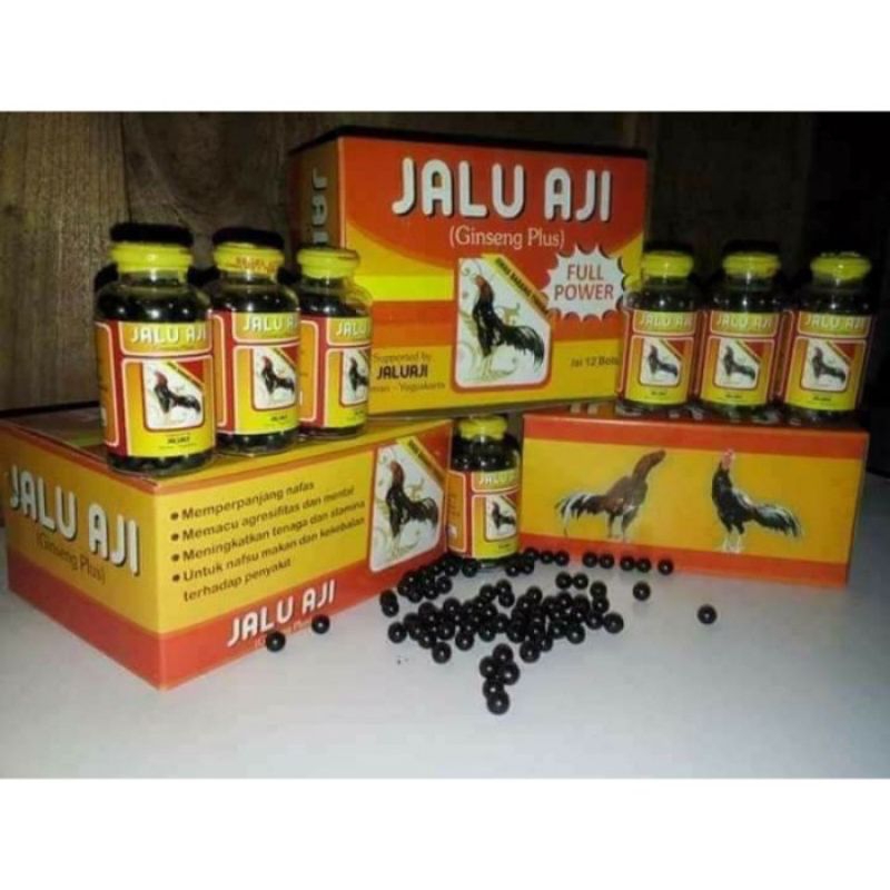 Jual Jalu aji Ginseng Plus JAMU AYAM Jago Super Stamina Nafas Mental Agresif Full | Shopee Indonesia