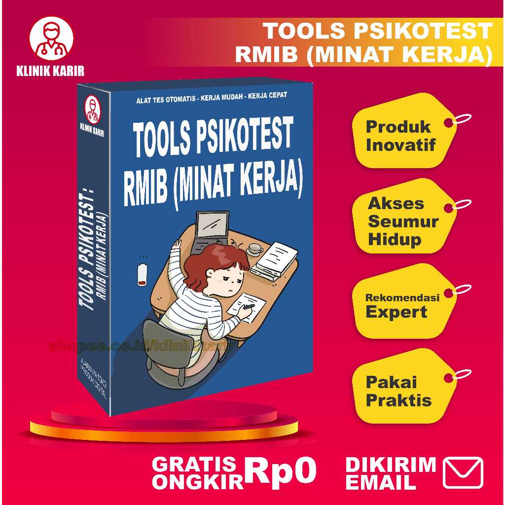Jual TOOLS PSIKOTES - Alat Tes RMIB - Minat dan Potensi Kerja | Shopee ...
