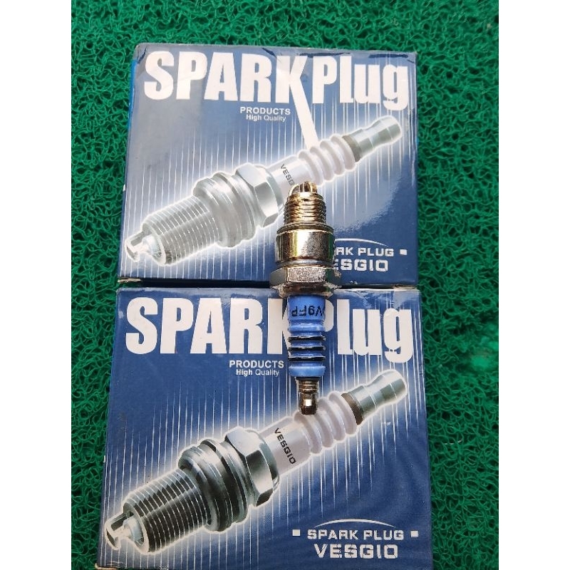 Jual Busi racing vespa kaki 3 drat pendek merk vesgio untuk vespa PX ...