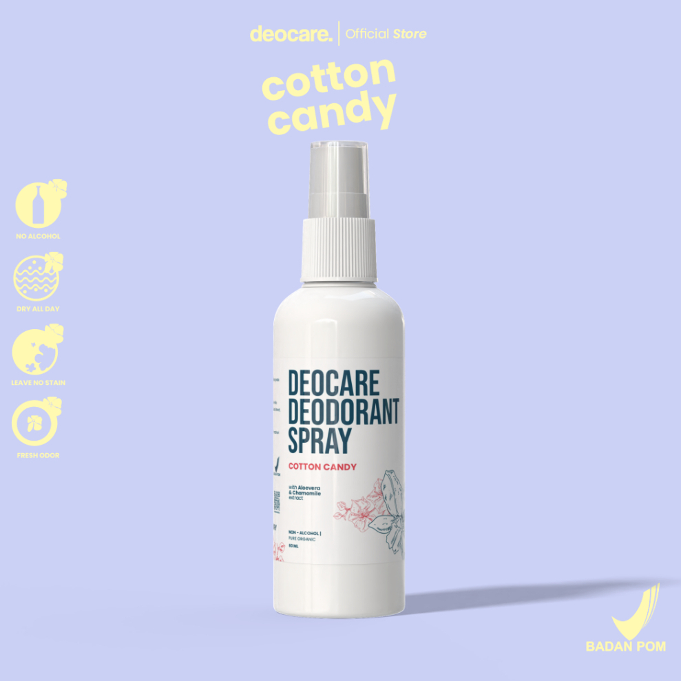 Jual Deocare - Deodorant Spray Tawas Cotton Candy With Chamomile ...