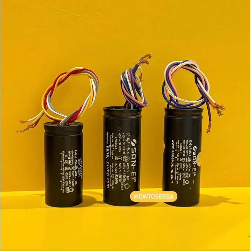 Jual Kapasitor Mesin Cuci 4 Kabel 1 2 Tabung 4+8 10+4 10+5 10+6 12+4 12 ...