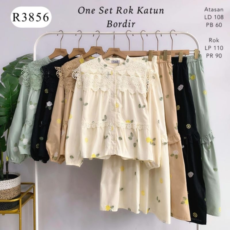 Jual One set rok katun bordir vanessa premium R3856 | Shopee Indonesia