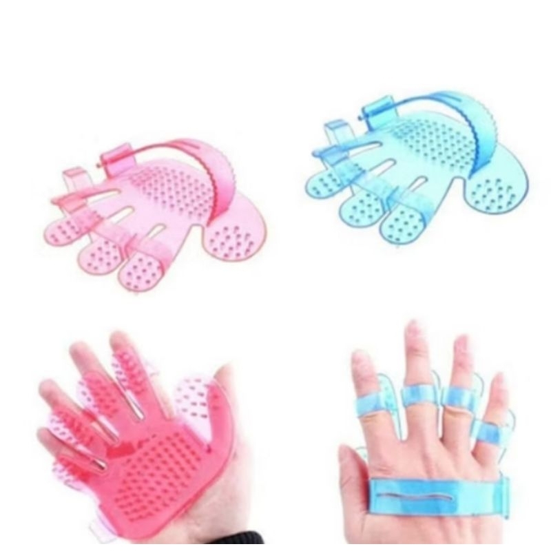 Jual Sisir Grooming kucing telapak tangan silicone sarung tangan mandi ...