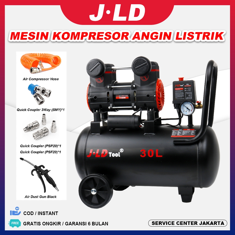 Jual JLD Mesin Kompresor Angin Listrik 1HP 30L Kompresor listrik ...