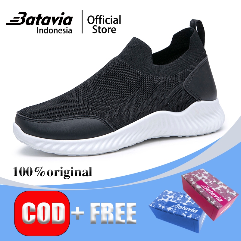Jual Batavia sepatu pria baru rajutan sepatu olahraga fashion kasual ...