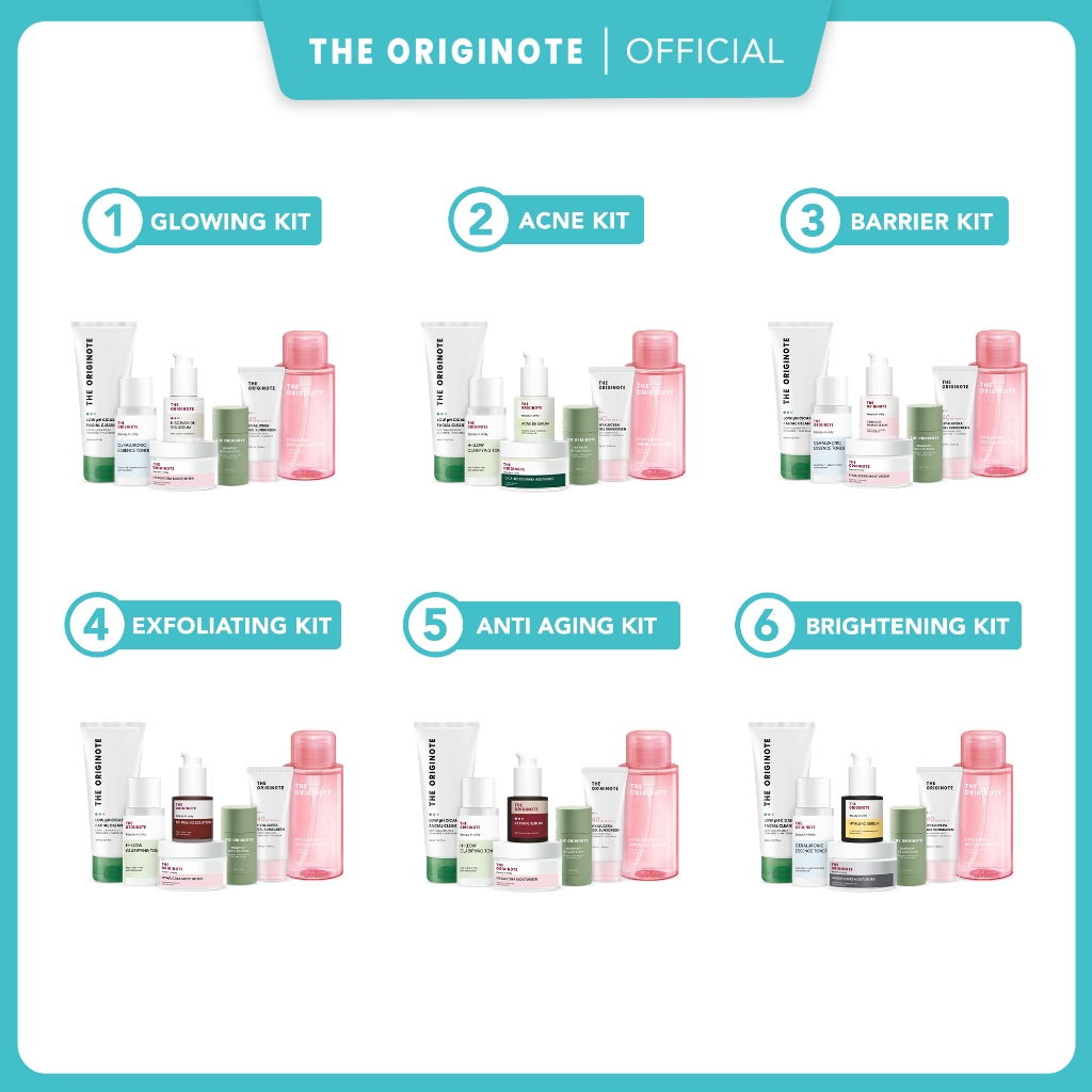 Jual Special Bundle 7in1 The Originote Facial Cleanser Toner serum ...