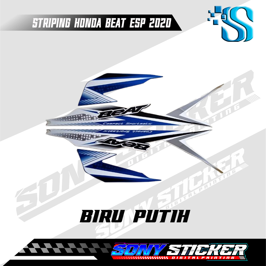 Jual Stiker List Body Motor Beat ESP 2020 - Striping Standar Honda Beat ...