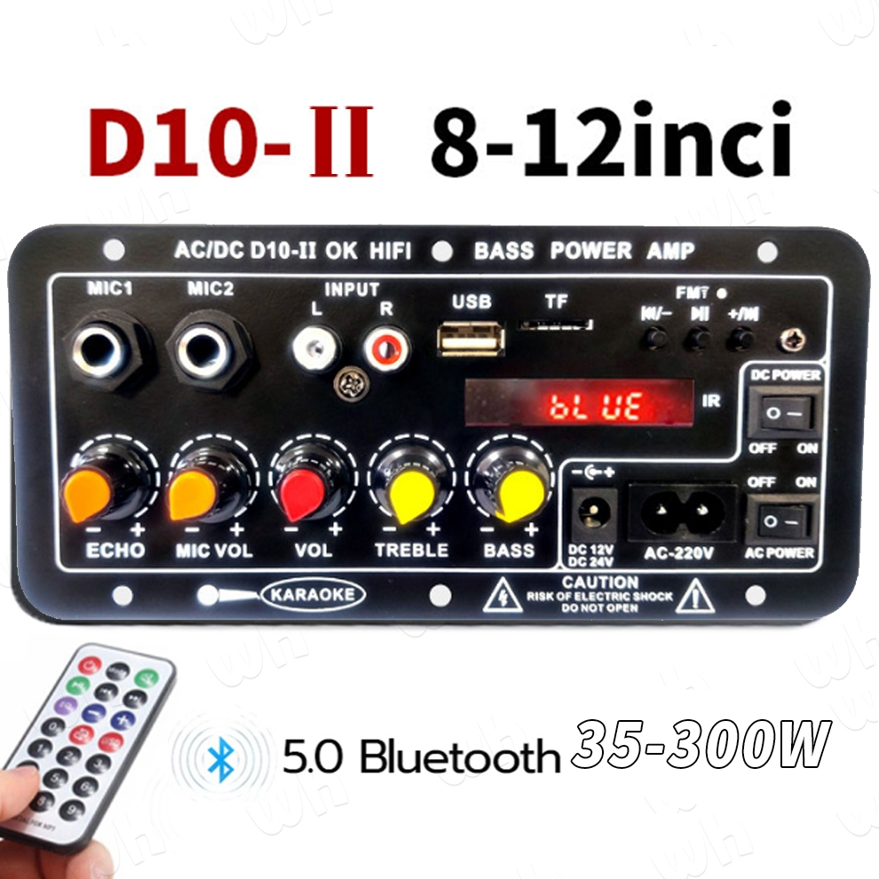 Jual Amplifier Bluetooth Mini Full Bass With LED digital Display Power ...