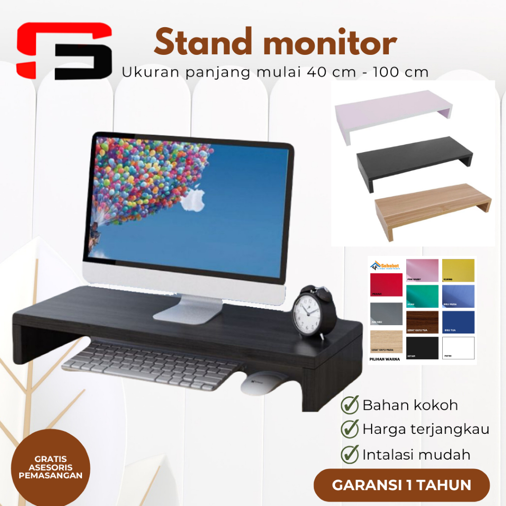Jual Peninggi stand dudukan monitor tinggi 14 cm | Shopee Indonesia