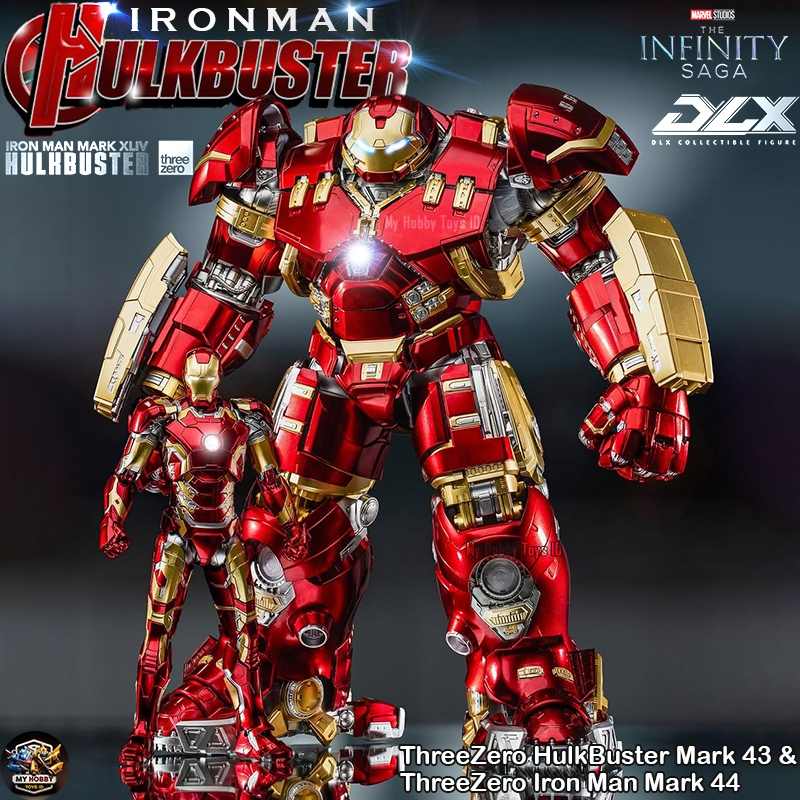 Jual 100% Original Threezero DLX Hulkbuster Mark 44 Combine Iron man ...