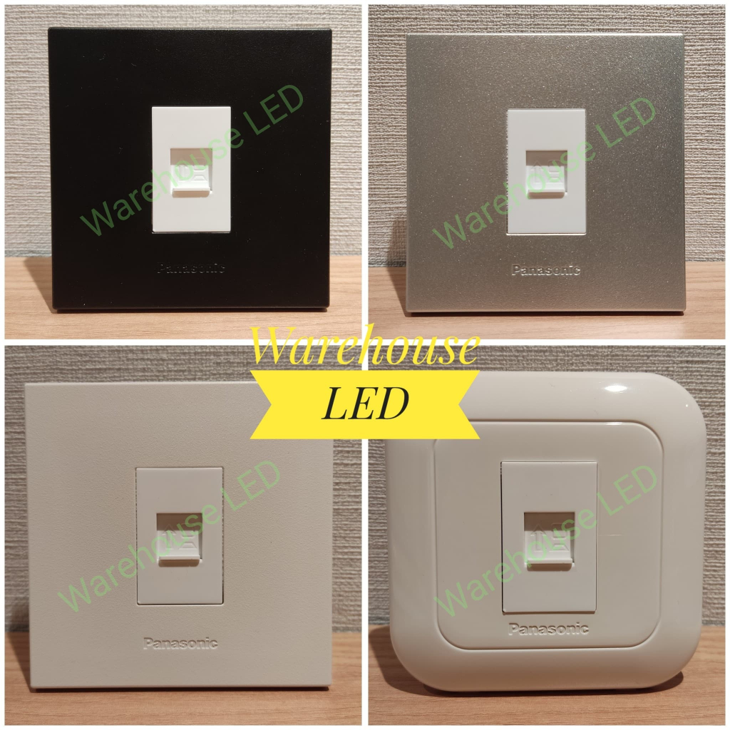 Jual Modul Data Lan UTP RJ45 Module Cat6 + Frame Panasonic Style Wide ...